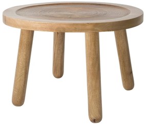 Odkládací stolek z mangového dřeva Zuiver Dendron, ⌀ 60 cm