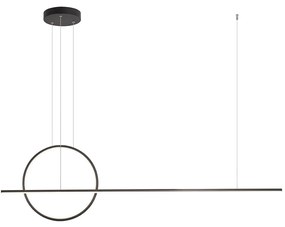 REDO Group 01-1735 Giotto, moderní závěsné svítidlo, 49W LED 3000K dimswitch, černá, délka 143cm