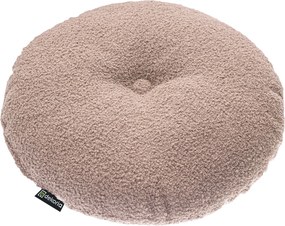 Sametový polštář s knoflíkem barva růžová látka pletený vzor