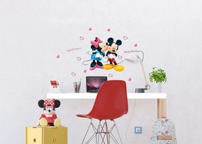 Dětská samolepka na zeď Minnie a Mickey, Disney | 42.5 x 65 cm | DDK 1753