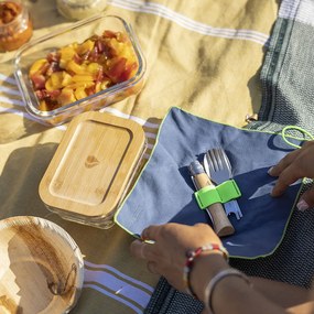 Opinel Picnic + sada nože N°08, lžíce, vidličky, ubrousku, 002500