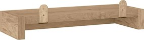 vidaXL Nástěnné police 2 ks 40 x 15 x 6 cm masivní teakové dřevo [340754]