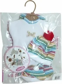 Llorens M30-008 obleček pro panenku miminko velikosti 30 cm / od 3 let