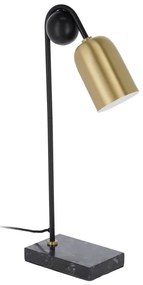 Stolní lampa v černo-zlaté barvě (výška 60 cm) Natsumi – Kave Home