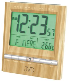 JVD Rádiem řízený digi budík JVD RB92.4 s měřením vnitřní teploty