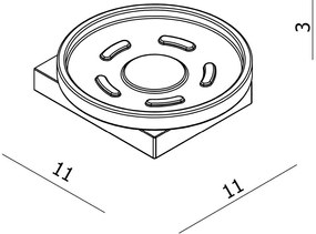 Sapho, QUINNY mýdlenka, chrom, QE512