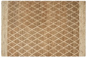 Jutový koberec 200 x 300 cm béžový ZORAVA Beliani