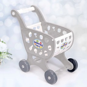 Dětský nákupní vozík s příslušenstvím TROLLEY šedý