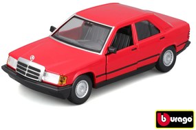 Bburago 1:24 Plus - 1987 Mercedes-Benz 190E - Red