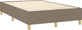 Box spring postel s matrací taupe 120x200 cm textil 3136985