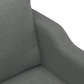3dílná sedací souprava s poduškami tmavě šedá textil 3201771