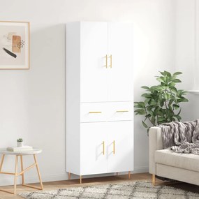 Skříň highboard bílá 69,5 x 34 x 180 cm kompozitní dřevo 3198137