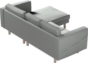 Potah na pohovku IKEA Norsborg 3-místná se šezlongem barva modrá látka pletený vzor