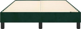 Rám postele s boxspringem tmavě zelená 120 x 200 cm samet 3120763
