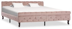 Rám postele růžový samet 180 x 200 cm,  288569 HangarStore.cz