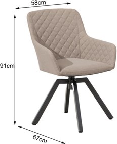 Doppler PARIS LIKA-TEX® zahradní křeslo mocca