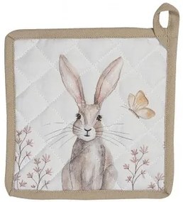 Podložka nebo chňapka RUSTIC EASTER BUNNY 20*20 cm