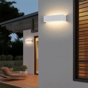Brilagi - LED Venkovní nástěnné svítidlo DONNANI LED/12W/230V 30 cm bílá IP44