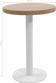 Bistro stolek světle hnědý 60 cm MDF 286420