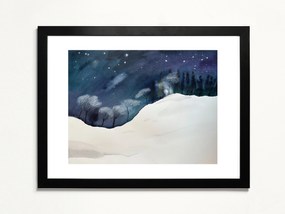 Martina Špinková | Světlo na kraji lesa Rám: Černý, Velikost: 40 x 60 cm