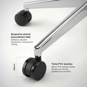 Ergonomická kancelářská židle černá AXIS