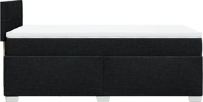 Box spring postel s matrací černá 100 x 200 cm textil 3285801
