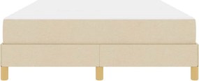 Postel s boxspringem s matrací Krémová 140 x 190 cm textil 3398568