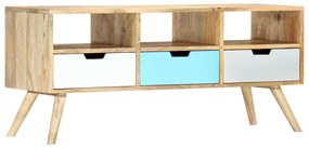 TV stolek 110 x 35 x 48 cm masivní mangovníkové dřevo - Default Title