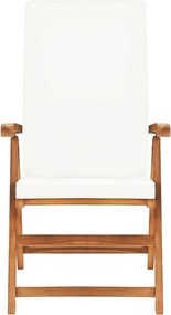 9dílný zahradní jídelní set s poduškami masivní teak šedý 3059570