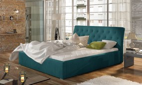 Eltap Čalouněná postel Milano s úložným prostorem Materiál a barva potahu: Sawana 26 - tmavě hnědá, Rozměry (cm): 200x200