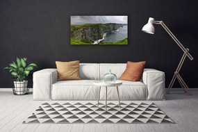 Obraz na plátně Záliv Skály Voda Krajina 140x70 cm
