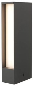 Redo Venkovní sloupkové svítidlo TWIN v:250mm, dvojitý rozptyl Barva: Antracit