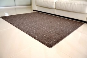 Kusový koberec Udinese hnědý 1 m2 bez obšití
