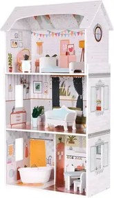 ECOTOYS Třípatrový domeček pro panenky Alice / od 3 let