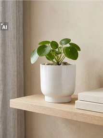 Sinsay - Keramický obal na květináč na vyvýšeném podstavci - krémová