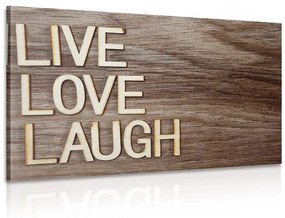 Obraz se slovy - Live Love Laugh