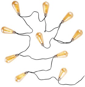 BULB LIGHTS Světelný řetěz žárovky tónované 10 světel