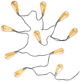 Butlers BULB LIGHTS Světelný řetěz žárovky tónované 10 světel