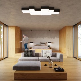 Sollux Lighting Stropní svítidlo HORUS 35 černé