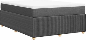 Box spring postel s matrací tmavě šedý 140 x 190 cm textil 3285568