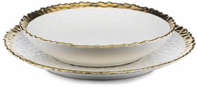 Keramická sada talířů Kati White Gold 8ks