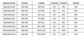 Mexen Pretoria sprchový kout s otočnými dveřmi 90 x 90 cm, průhledné, Černá + vanička do sprchového kouta Flat - 852-090-090-70-