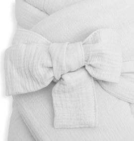 Mušelínová šněrovací zavinovačka New Baby white
