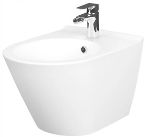 Cersanit City Oval, závěsný bidet 52x37cm, bílá, K35-043