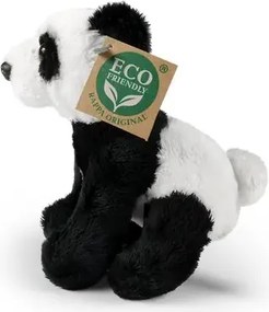 RAPPA Plyšová panda 13 cm / ECO-FRIENDLY / od 0 měsíců