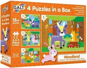 GALT 4 Puzzle v krabici - V lese / od 3 let