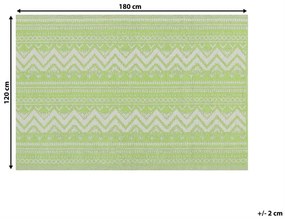 Venkovní koberec 120 x 180 cm zelený NAGPUR Beliani