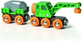 BRIO Vagon + jeřáb / od 3 let