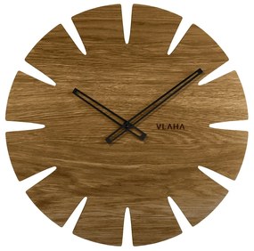 VLAHA VCT1032 dubové hodiny Original černá, pr. 45 cm