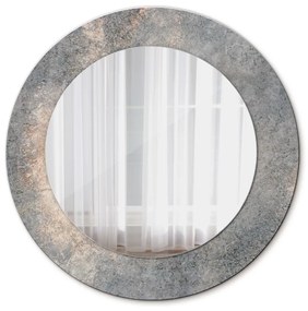 Kulaté dekorativní zrcadlo Vintage beton fi 50 cm